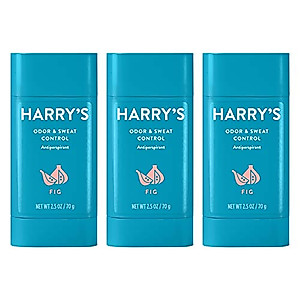 Harry's Deodorant & Antiperspirant - Odor & Sweat Control Antiperspirant for Men - Fig, 3 Count (Pack of 1)
