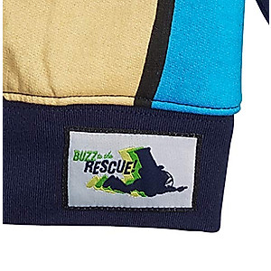 Disney Toy Story Big Face Zip-Up Hoodies -Buzz Lightyear, Sheriff Woody - Boys (Buzz Navy, 3T)