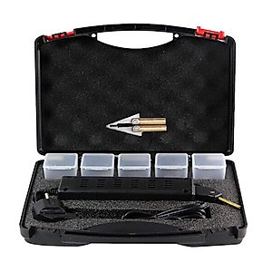 VOTOER 50W Hot Stapler Car Automotive Bumper Plastic Repair Kit Welding Machine, w/ 204 Staples and Diagonal Cutter
