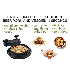 Chicken Shredder Shred Machine Chicken Shredding Tool for Pulled Pork Red Beef and Chicken 20CM/7.9IN (Gary)