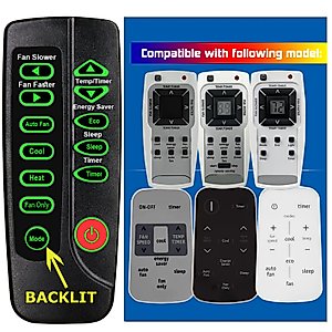 Replacement for Frigidaire Air Conditioner Remote Control Listed in The Picture (D)