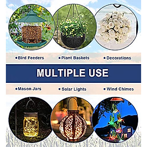 Eazielife Shepherds Hook for Outdoor Bird Feeders Pole 60 Inch Tall, Adjustable Heavy Duty Garden Hanger Stake Pole with 5 Prong Base, Shiny Black (2 Packs)