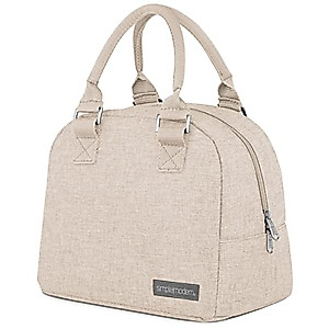 Simple Modern Lunch Bag for Women & Men | Reusable Insulated Lunch Tote Purse for Work | Cute Lunch Box Container for Adult, Travel, School | Very Mia Collection | 5 Liter | Tan