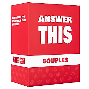 Answer This - Couples Games - How Well Do You Know Your Partner? - Relationship & Conversation Card Game for Date Night or a Party - Cool Anniversary & Valentine Gift - Couples Gift idea