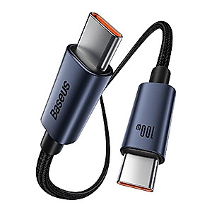 Baseus Power Bank, 65W 20000mAh Laptop Portable Charger&100W USB C to USB C Cable 6.6ft