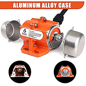 TOAUTO Concrete Vibrator Vibration Motor 30W Single Phase AC 110V 3600rpm Aluminum Alloy Case Vibrating Motor for Shaker Table