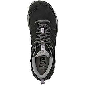 Oboz Women's Sypes Low Leather B-DRY Waterproof Hiking Shoe, Black Sea, 8.5 Wide