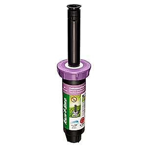 Rain Bird 1804APNP Professional Non-Potable Water Pop-Up Sprinkler, Adjustable 0° - 360° Pattern, 8' - 15' Spray Distance, 4" Pop-up Height, Purple Cap