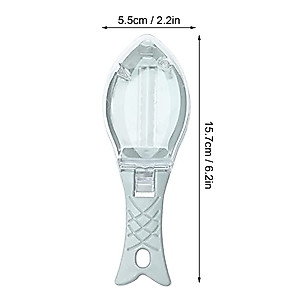 10Pcs Fish Scale Remover,Fish Scaler, Fast Remove Fish Skin Brush Plastic Fish Scales Graters Scraper,Fish Descaler Tool Skin Brush Kitchen Cooking Tools, Fish Scaler,10Pcs Fish Scale Remover, F