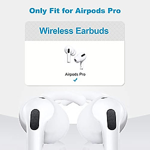 Acediar AirPods Pro Ear Hooks [2 Pairs, White] Covers Compatible with AirPods Pro Anti-Slip Ear Covers Accessories Running, Jogging, Cycling