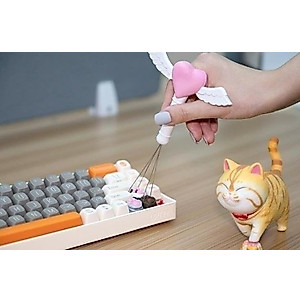 Cmokifuly ZOMOPLUS Keycaps Puller,Removing Keycaps Tool for Mechanical Keyboard Changing/Cleaning Keys,Mechanical Custom Keycaps Removal Tool (Heart Wings)