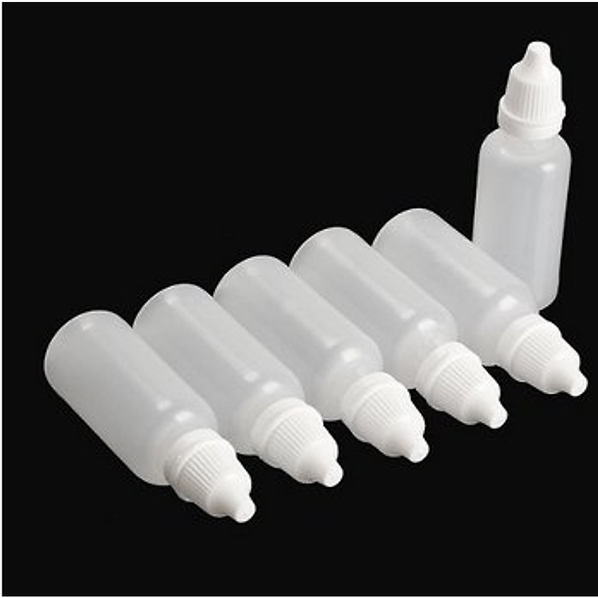 erioctry 50Pcs 8ML Empty Plastic Dropper Dropping Bottles(Drops of Plug Can Removable) Portable Plastic Dropper Refillable Bottles Containers (8ml)