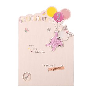 Hallmark Age 2 Birthday Card for Granddaughter - 3D Die-Cut Design