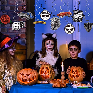 RicaBili 30Pcs Cholo Swirl Decorations Hanging Spiral Ornaments, Cholo Theme Streamers Birthday Party Decor, Early 2000s Party Centerpieces for Teens, Cholo Classic Spiral Favors for Birthday Party