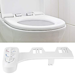 Premium G1/2 Thread Bidet Toilet Attachment with Hot and Cold Water, Easy Installation, Dual Nozzle Design for Optimal cleanness and Comfort