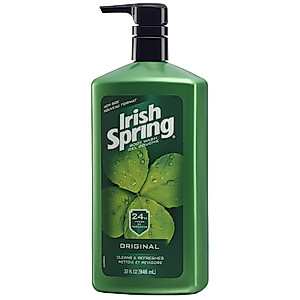 Irish Spring Men's Body Wash Pump, Original - 32 Fluid Ounce