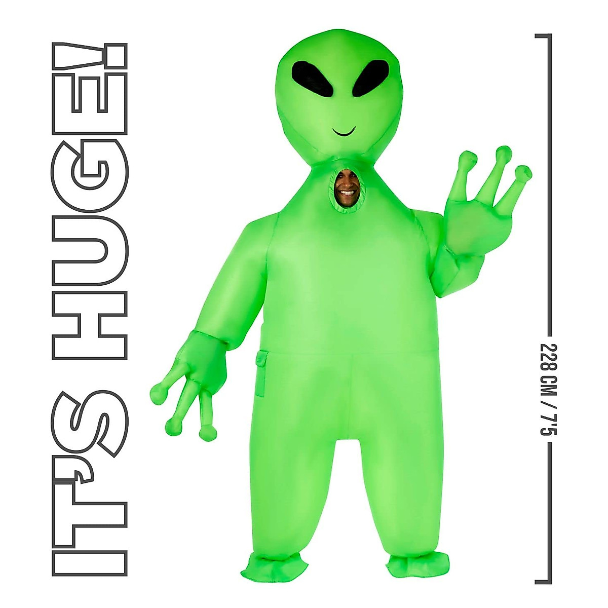 Morph Alien Inflatable Costume - Adult Blow Up Alien Costume