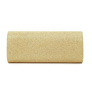 RAPENG Women's Evening Bag Glitter Clutch Wedding Bridal Purse Sparkle Cocktail Party Prom Handbag (gold)