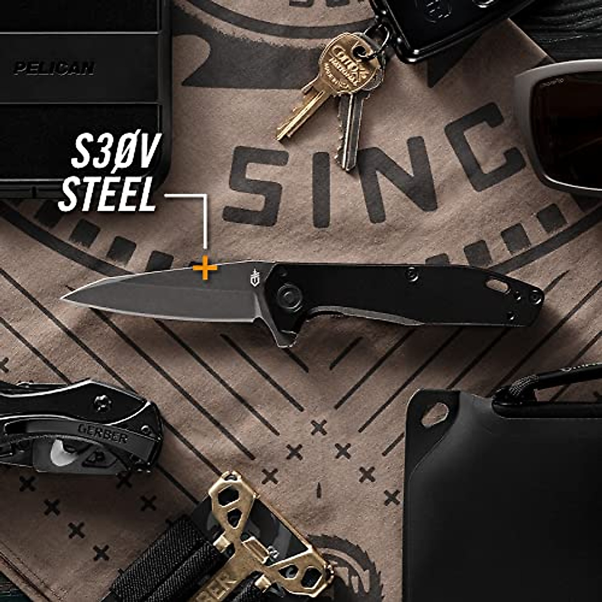 Gerber Gear Fastball - Folding Knife with Lock Release for EDC Gear - Black