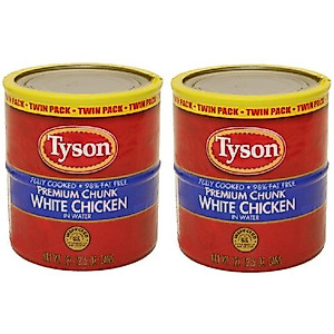 Tyson Premium Chunk White Chicken in Water (12.5 oz Twin Pack) 2 Twin Packs
