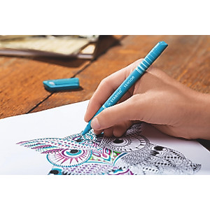 STABILO Fineliner with Cushioned F-Tip - Sensor F - Pack of 10 - Light Green