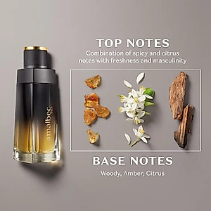 Malbec Exquisite Gold Eau de Toilette By O Boticário, Cologne For Men Long Lasting Men's Fragrance, French Oak Barrel-Aged Red Wine & Amber Scent, 3.4 Ounce