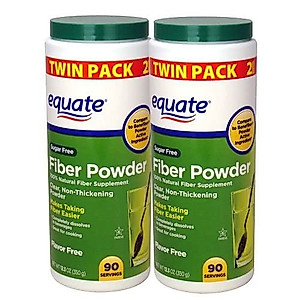 Equate Sugar-Free Fiber Powder - 90 Servings, 12.3 oz (2 Pack)