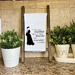 WCGXKO V. Crawley Quote Inspired Kitchen Decor Housewarming Gift for Fans Lady Violet Feminist Gift (Them accurately Towel)