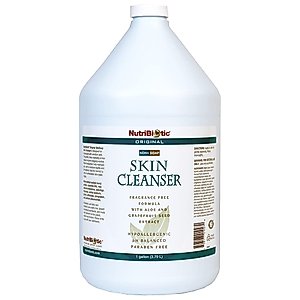 NutriBiotic Original Non-Soap Skin Cleanser, 1 Gallon | Fragrance Free with GSE | pH Balanced, Hypoallergenic & Biodegradable | Free of Parabens, Fragrance, Phosphates, SLS, Dyes, & Colorings