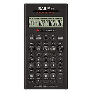 Texas Instruments BA II Plus Professional Financial Calculator IIBAPRO/CLM/1L1/D