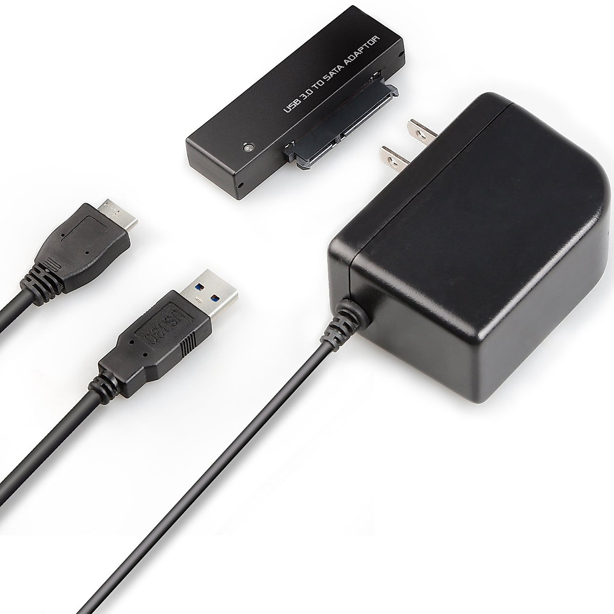 Inateck USB 3.0 to SATA III Hard Drive Adapter Converter for 2.5/3.5 Inch SSD and HDD, Power Adapter Included, UA1001