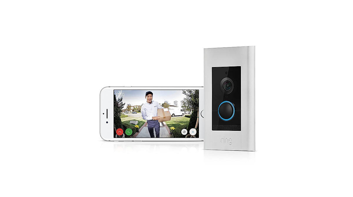 Ring Video Doorbell Elite 2nd Gen with PoE Adapter - White
