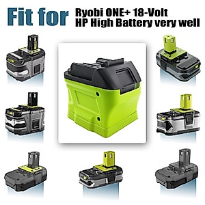 TPDL Adapter Fit for Ryobi Battery Convert for Makita 18V Tool Use, for Ryobi 18-Volt HP High Capacity PBP2005 P194 P193 Lithium-ion Battery to MAK
