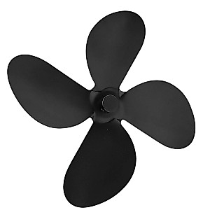 Replacement Blades for Fireplace Fan, Aluminum Alloy 4 Blade Heat Powered Fireplace Fan Replacement Parts Blade Universal Stove Fan Accessories for Wood-Burning Stoves Fireplace Fan (Blade Only)