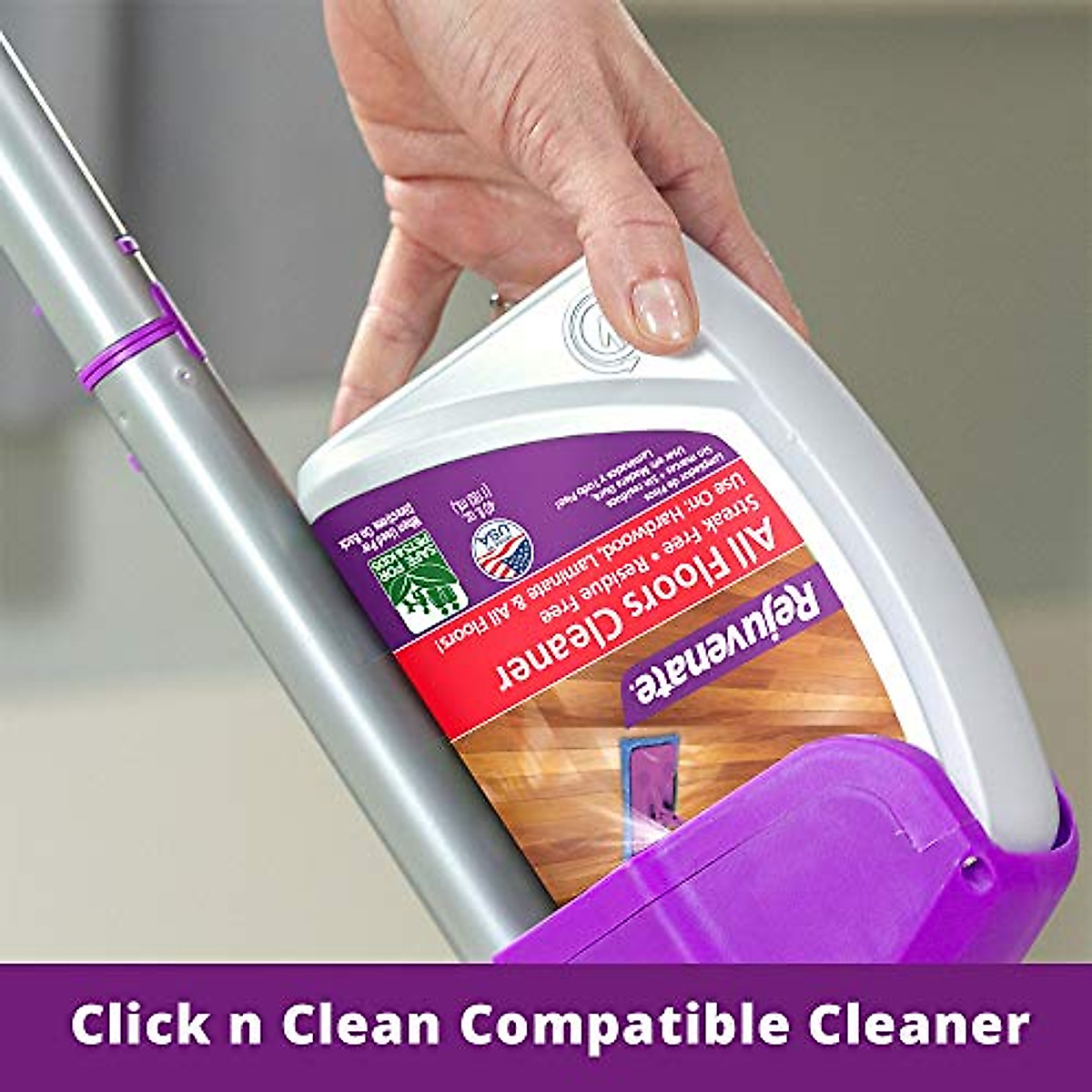 Rejuvenate High Performance All-Floors and Hardwood No Bucket Needed Floor Cleaner Powerful PH Balanced Shine with Shine Booster Technology Low VOC Best in Class Products 32oz