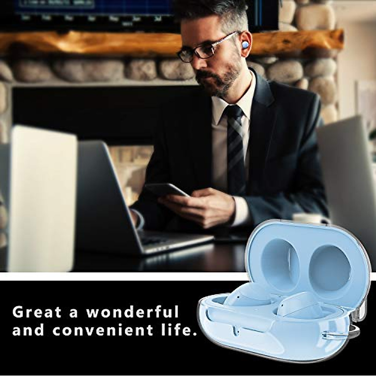 Fintie Case for Samsung Galaxy Buds Plus (2020) / Samsung Galaxy Buds (2019), Protective Hard Cover Skin with Keychain Carabiner Support Wireless Charging (Crystal Clear)