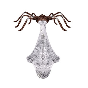 Spirit Halloween 21 Inch Brown Jumping Spider Animatronics - Decorations