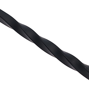 AB Tools 18" Loop Top Twisted Poker Fire Coal Wood Burner Black Steel Metal 450mm