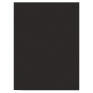 SunWorks 6303 Construction Paper, 58 lbs., 9 x 12, Black, 50 Sheets/Pack