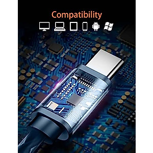 MAS CARNEY TI9 Wired USB Type C Headphones, USB C Earbuds, in-Ear Earphones with Microphone for Samsung S20, Huawei P30 P40, Oppo, Honor, Google Pixel and Other Smartphones with Type-C Interface