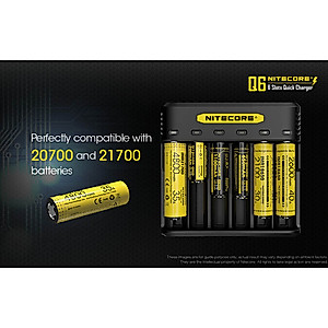 Nitecore Q6 Six Slot 2A Universal Li-ion/IMR Battery Charger for 21700, 18650, 16340, 14500, 18350 and More