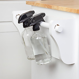 Cornucopia 16oz Clear Glass Spray Bottles w/Chalk Labels (2 Pack); Boston Round Bottles with 3-Setting Adjustable Heavy Duty Sprayers