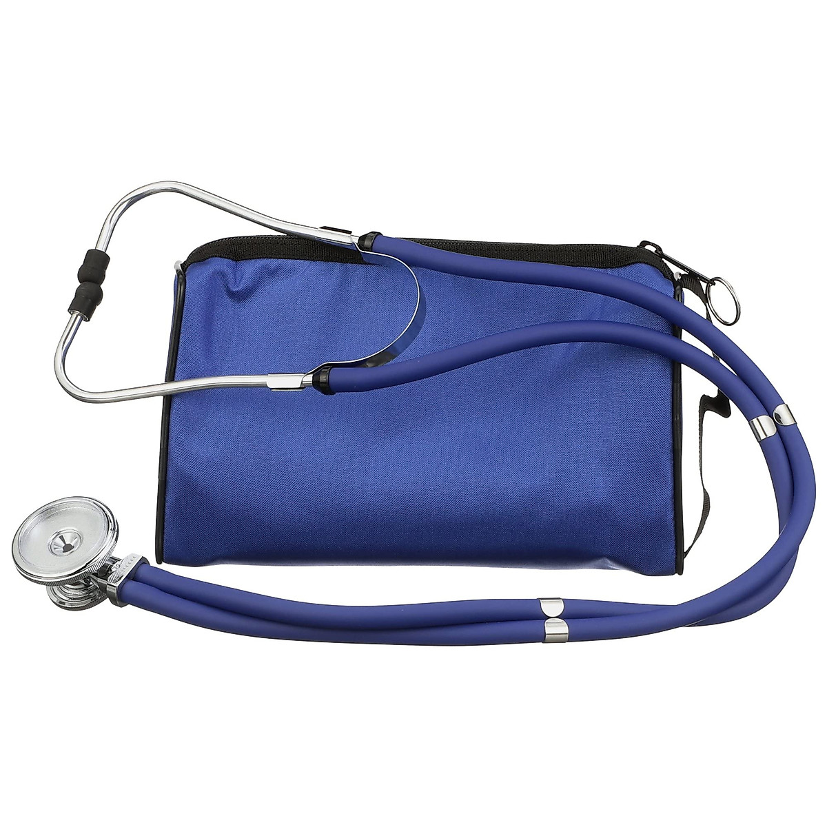 McKesson LUMEON Aneroid Sphygmomanometer and Stethoscope Kit - Pocket Blood Pressure Gauge/Cuff, Sprague Stethoscope, Blue - Size 11, 23-40 cm, 55 cm Tube, 1 Count
