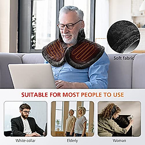 Heating Pad for Back Pain Relief,Heat Pads for Neck and Shoulders,Electric Back Heated Wrap,Large Heating Pad,Electric Heated Pads with Auto Shut Off,3 Temperature Levels,Black,Gifts for Mom, Dad