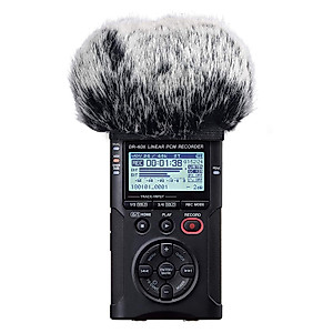 Microphone Windscreen For Tascam DR-40X DR40X Mic Recorders,Furry Tascam Windscreen Cover by SUNMON