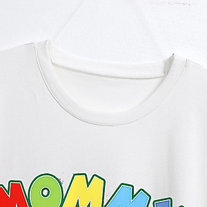 Family Birthday Matching Outfit Baby Girls Dad and Mom Melon Watermelon Cow Print Short Sleeve Round Neck Romper T Shirt Tops Cake Smash Summer Clothes Set for Photo Shoot Watermelon Mom Medium