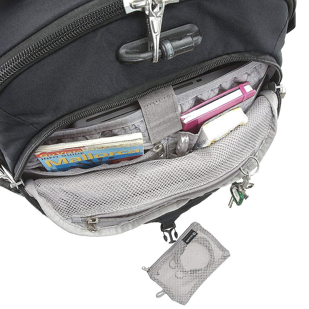 Pacsafe Venturesafe EXP45 Anti-Theft Carry-On Travel Backpack, Black