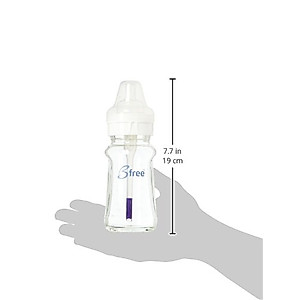 Bfree Borosilicate Super Glass BPA-Free Anti-Colic Baby Bottle (Borosilicate 8.8 fl.oz)