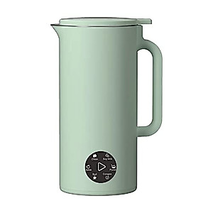 Irishom Soymilk Maker - 350mL Juicer Soy Milk Machine with Stainless Steel and Blade, Multi Cooker Mixer for Rice Cereal Boiling , US Plug 110V, Green