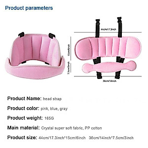 SWEETOP Child Head Support for Car Seats – Safe, Comfortable Head & Neck Pillow Support Solution for Front Facing Car Seats and High Back Boosters – Baby & Kids Travel Accessories